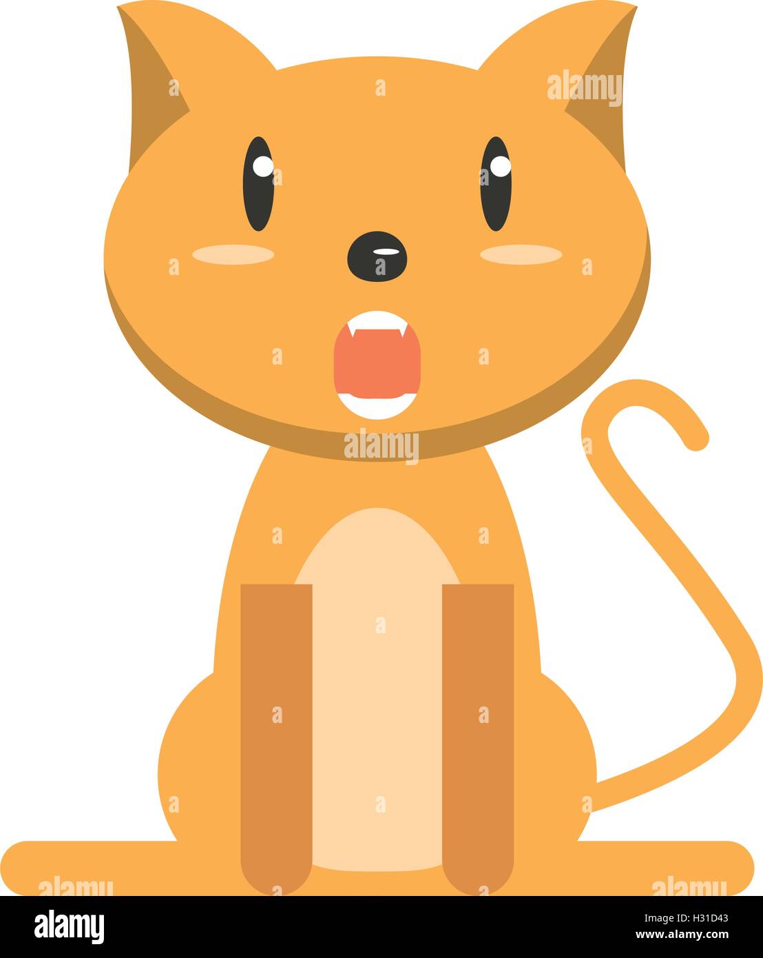 Isolated cat cartoon design Stock Vector Image & Art - Alamy
