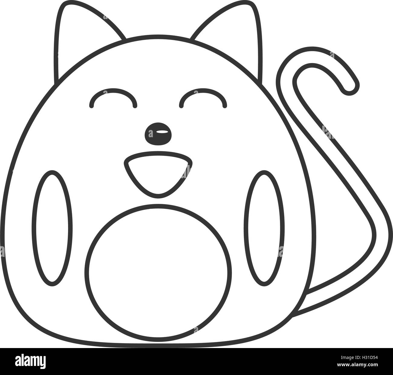 Isolated cat cartoon design Stock Vector Image & Art - Alamy