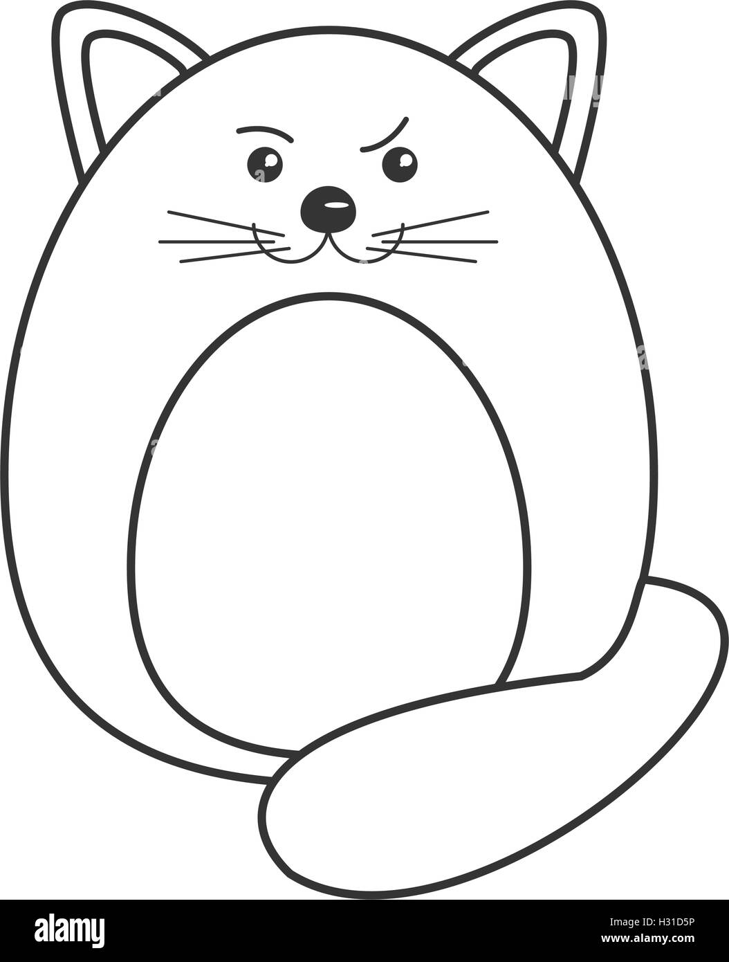 Isolated cat cartoon design Stock Vector Image & Art - Alamy