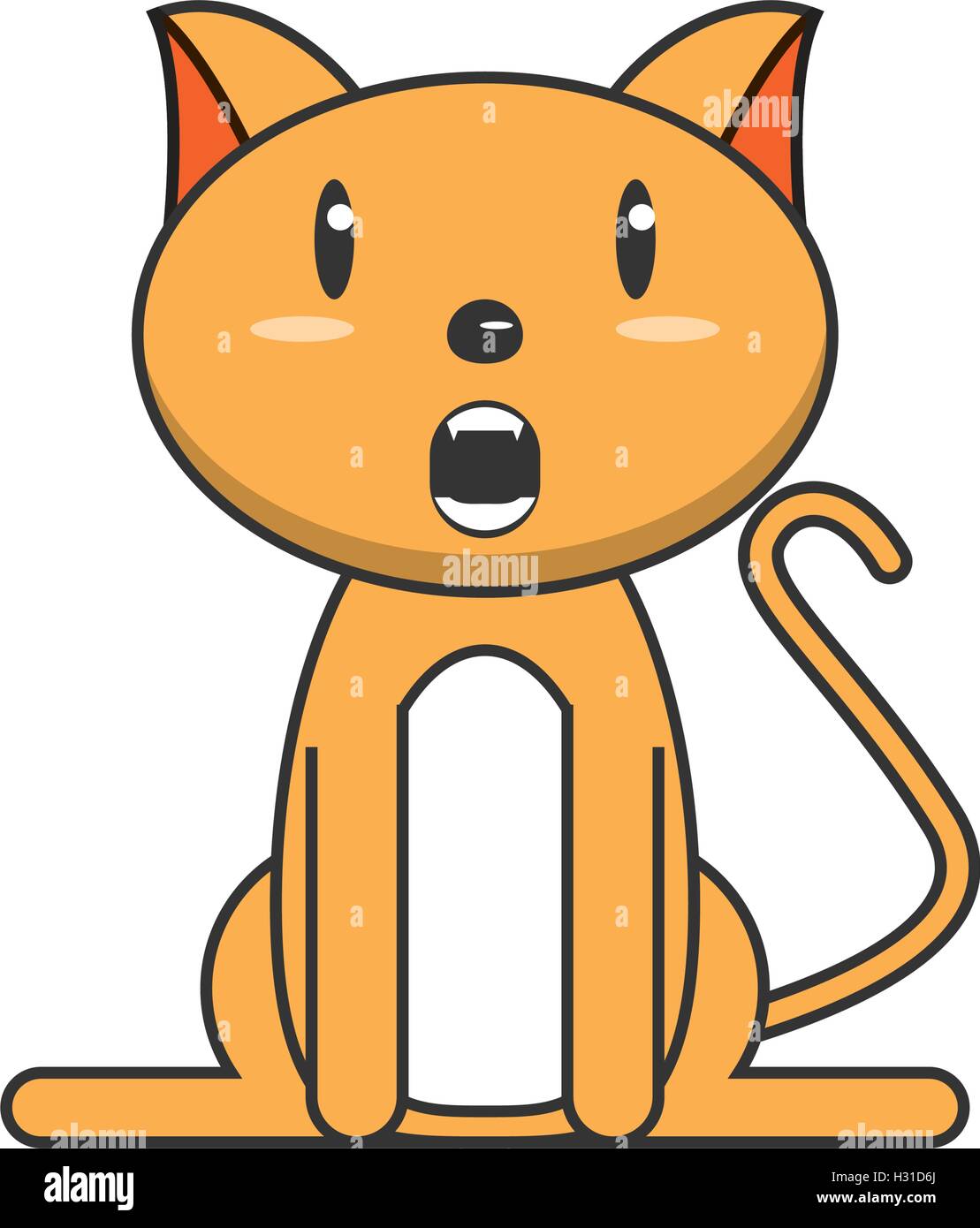 Isolated cat cartoon design Stock Vector Image & Art - Alamy
