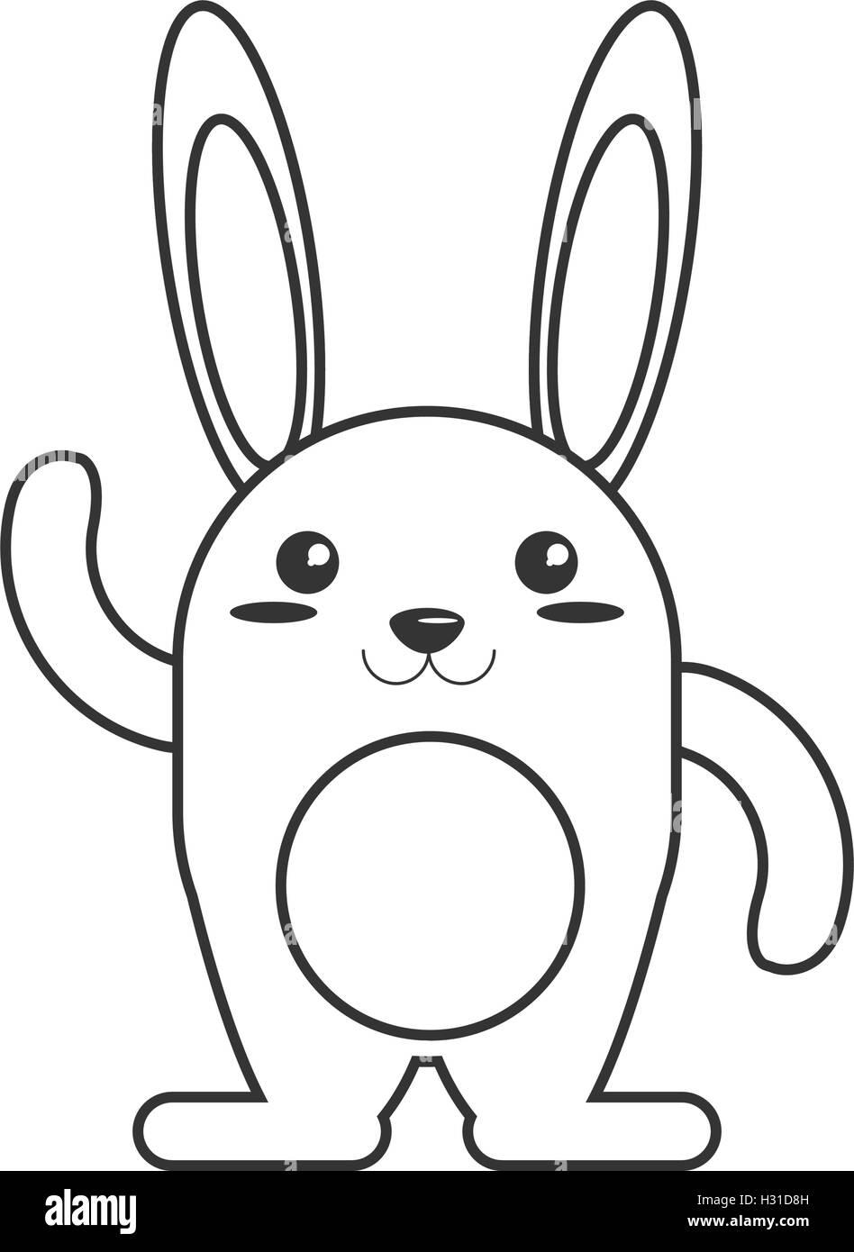 Isolated rabbit cartoon design Stock Vector Image & Art - Alamy