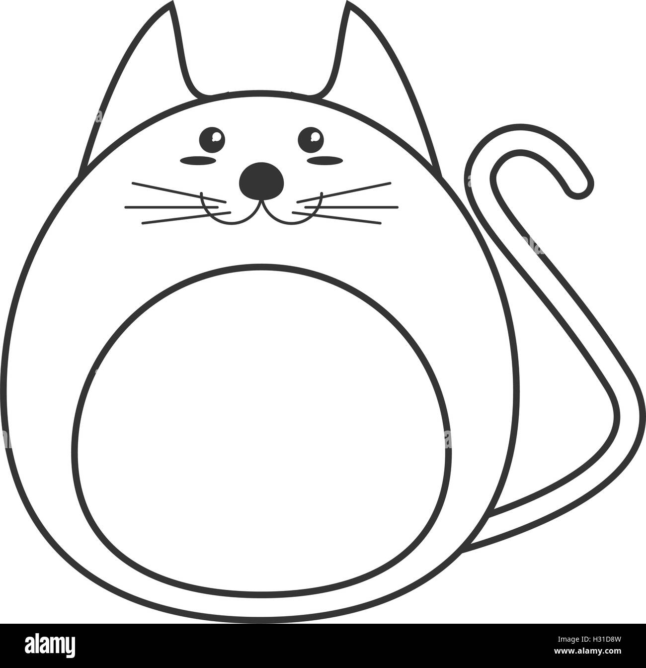 Isolated cat cartoon design Stock Vector Image & Art - Alamy