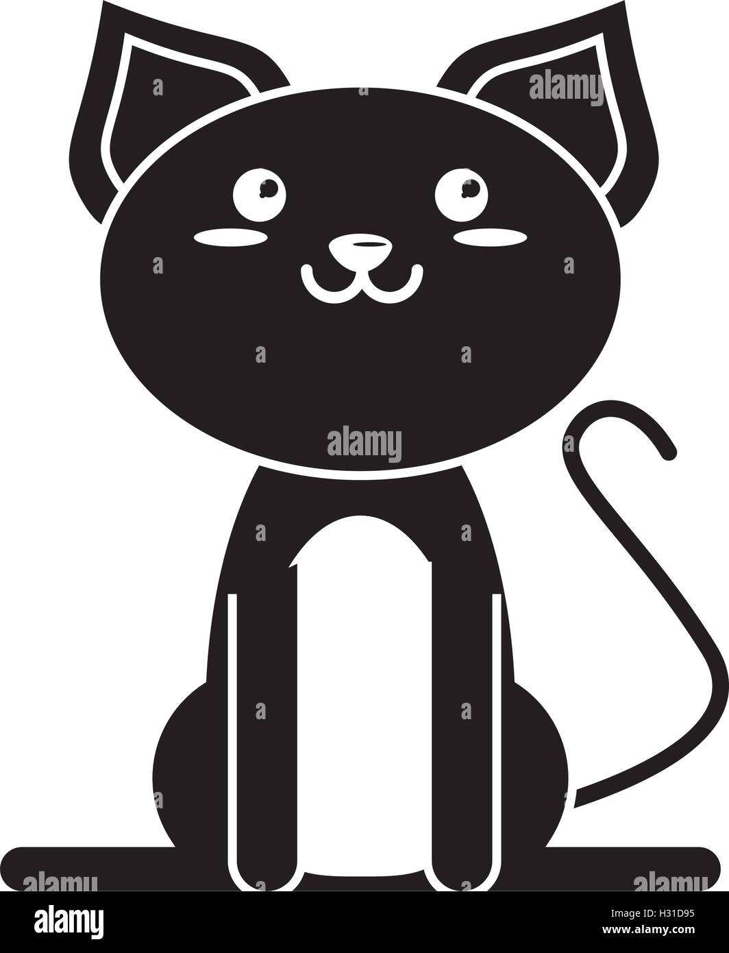 Isolated cat cartoon design Stock Vector Image & Art - Alamy