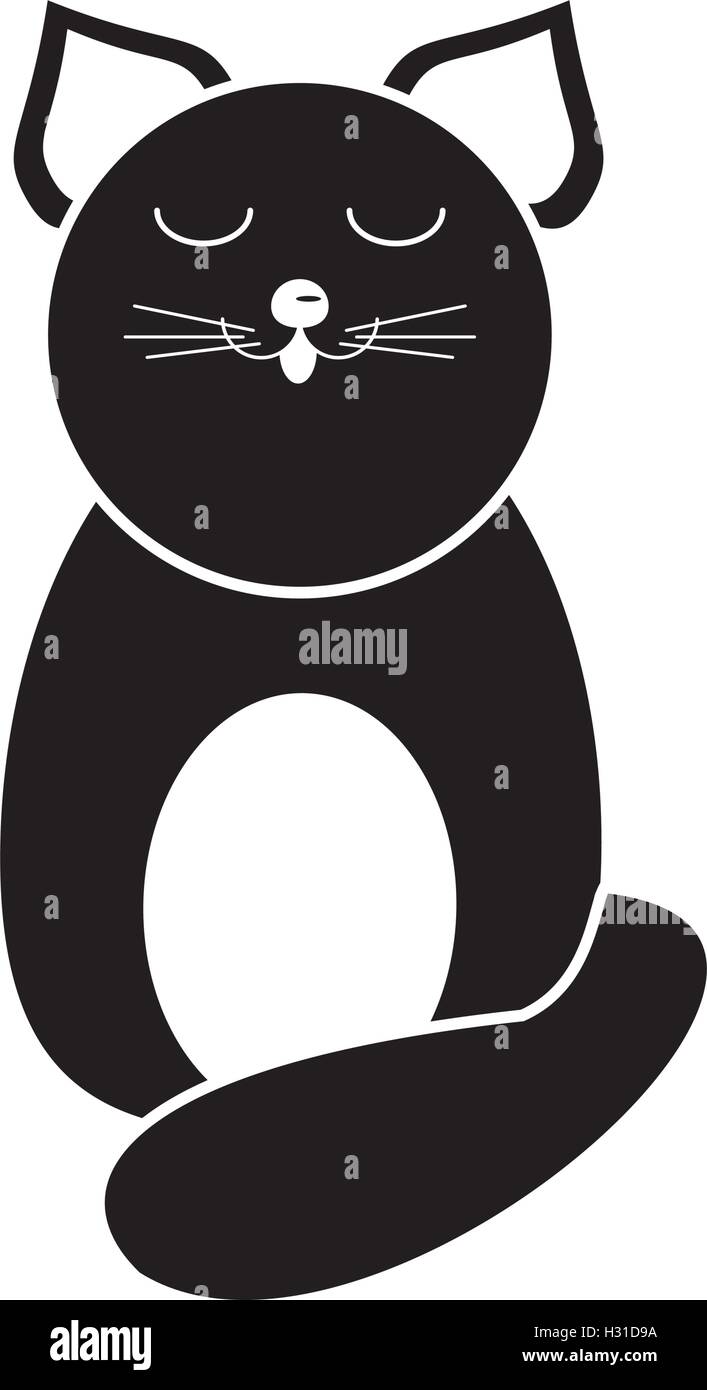 Isolated cat cartoon design Stock Vector Image & Art - Alamy