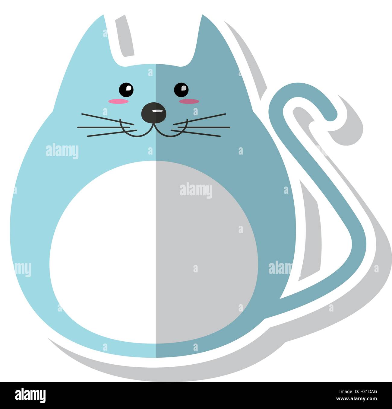 Isolated cat cartoon design Stock Vector Image & Art - Alamy