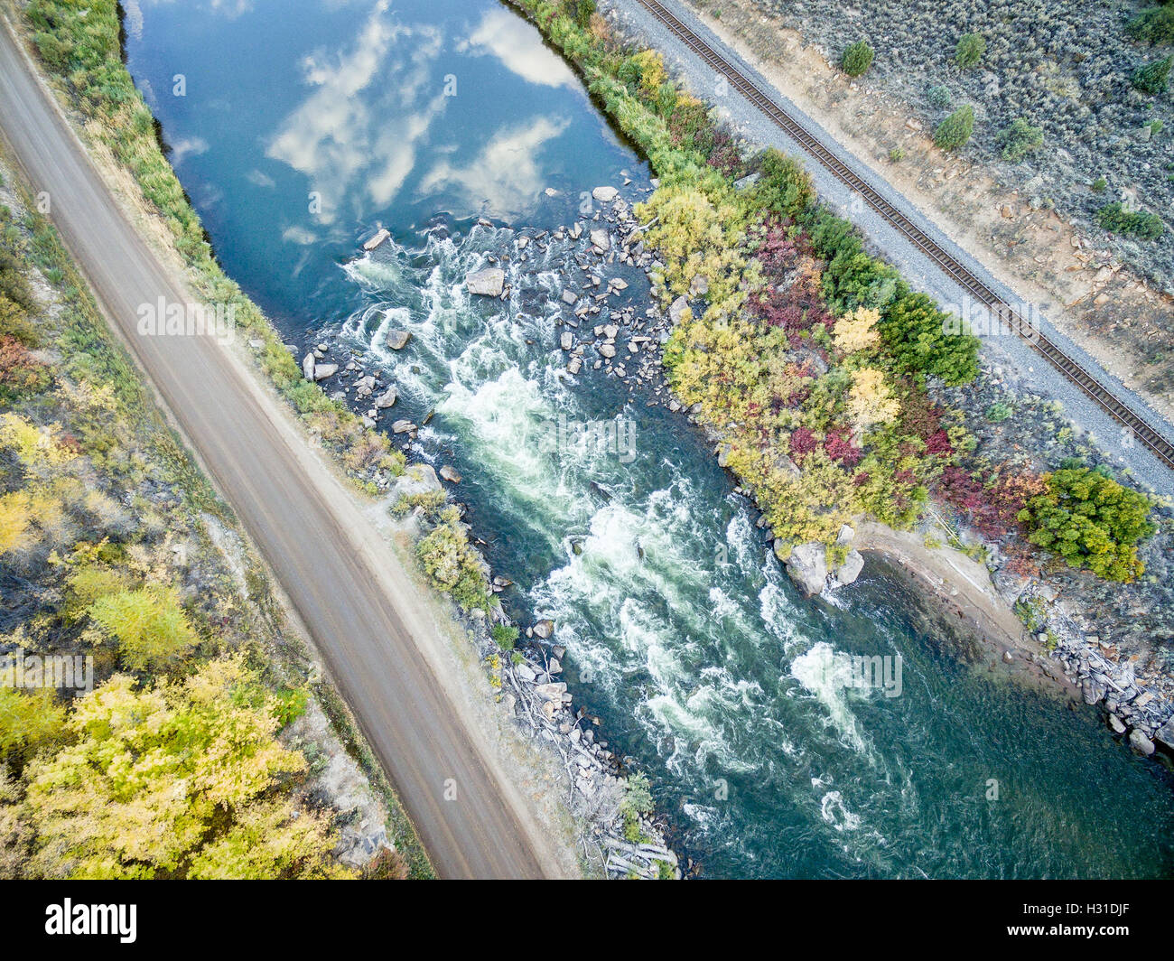 Aerial view of the colorado river hi-res stock photography and images ...