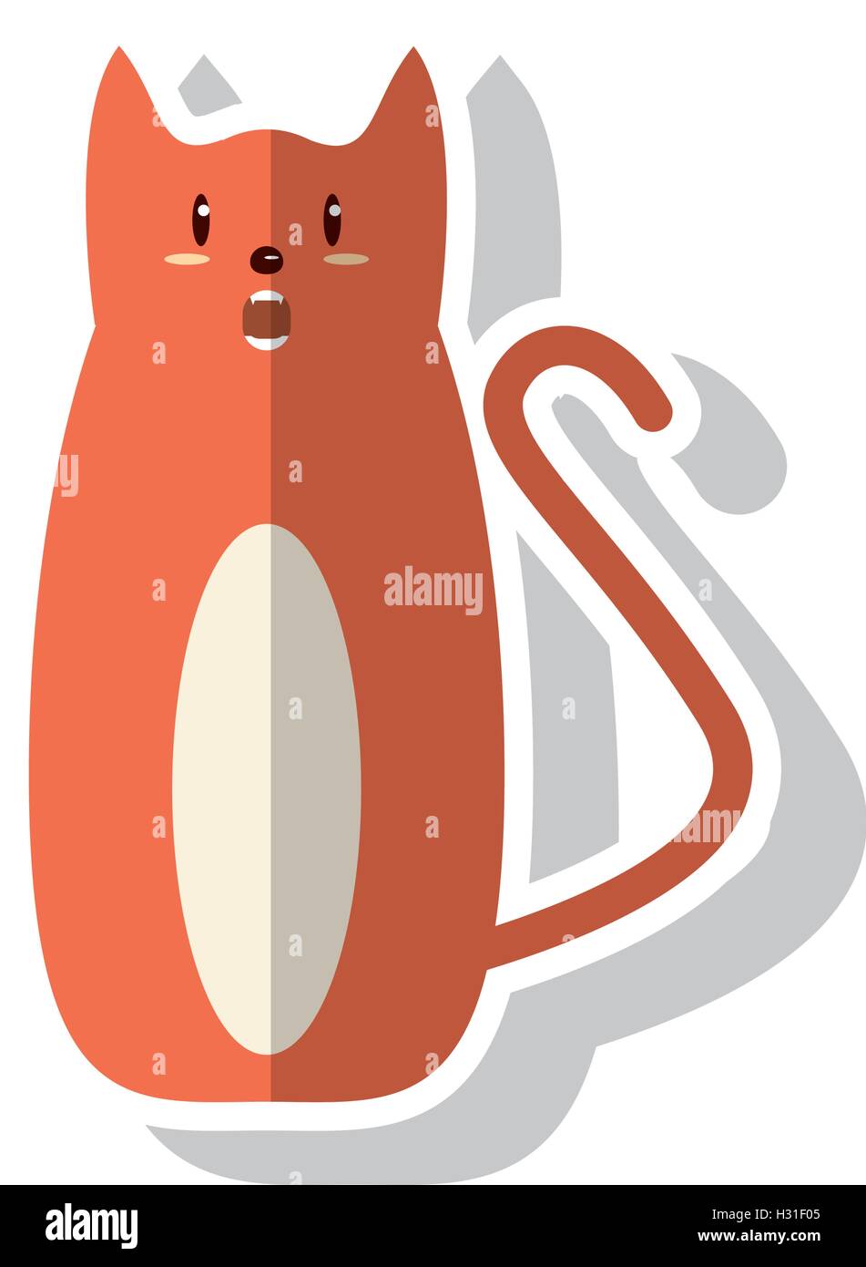 Isolated cat cartoon design Stock Vector Image & Art - Alamy