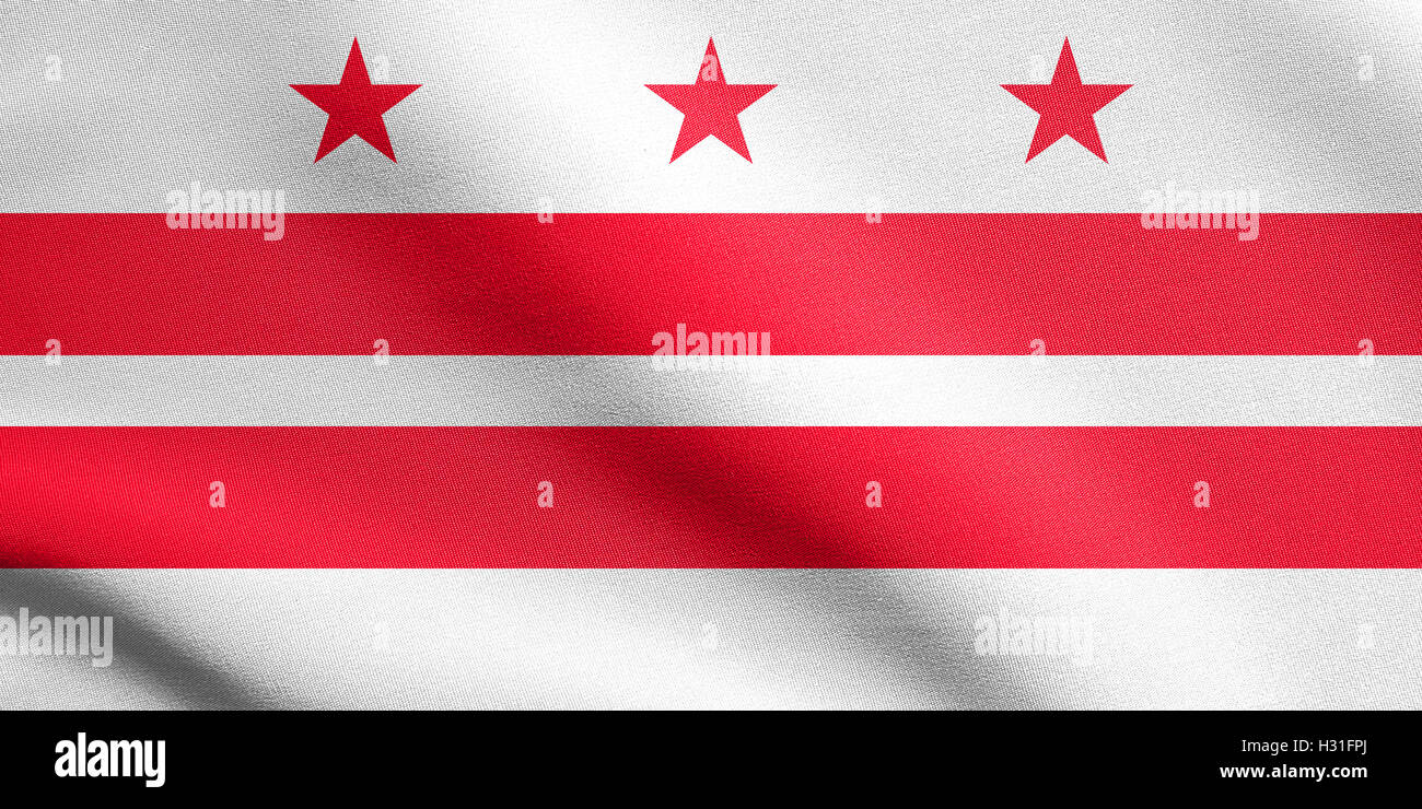 Washington, D.C. official flag, symbol. American patriotic element. USA ...
