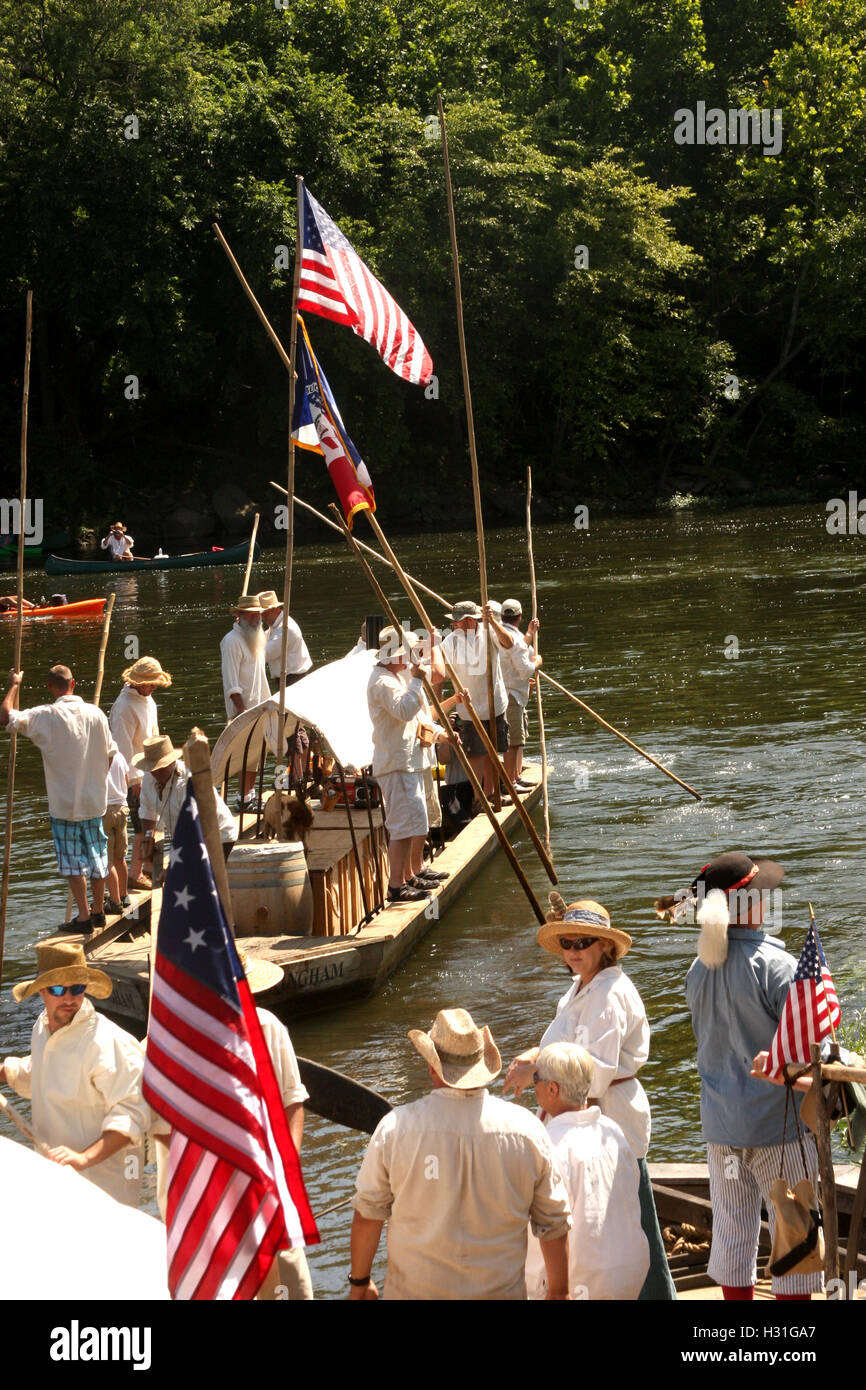 Replica of an 18th & early 19th century cargo boat, called a batteau ...