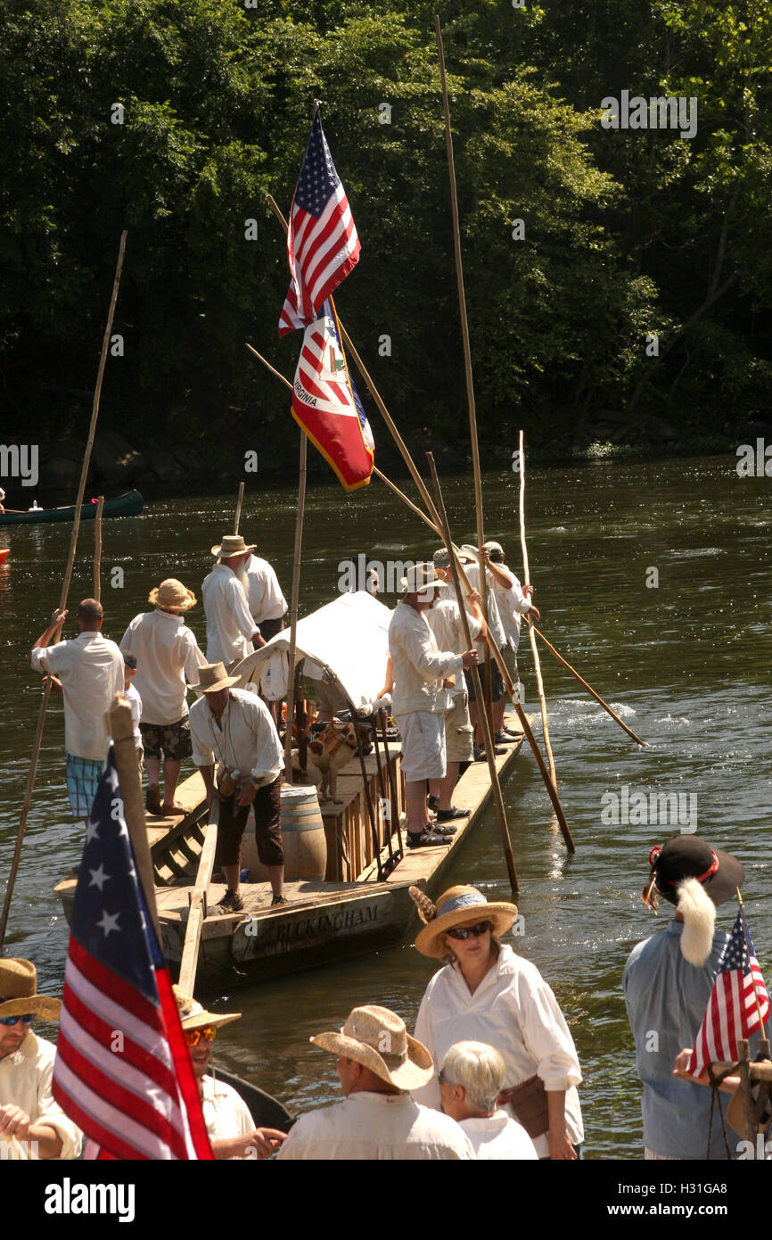 Replica of an 18th & early 19th century cargo boat, called a batteau ...
