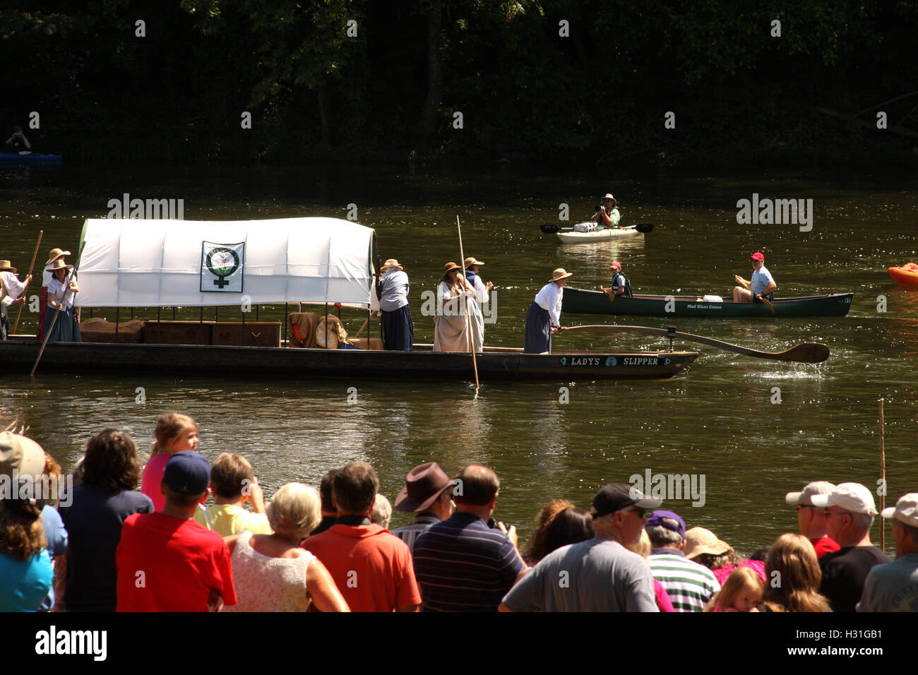 Replica of an 18th & early 19th century cargo boat, called a batteau ...