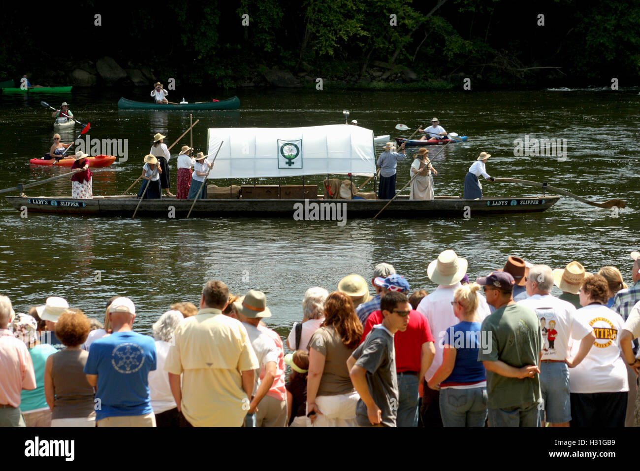 Replica of an 18th & early 19th century cargo boat, called a batteau ...