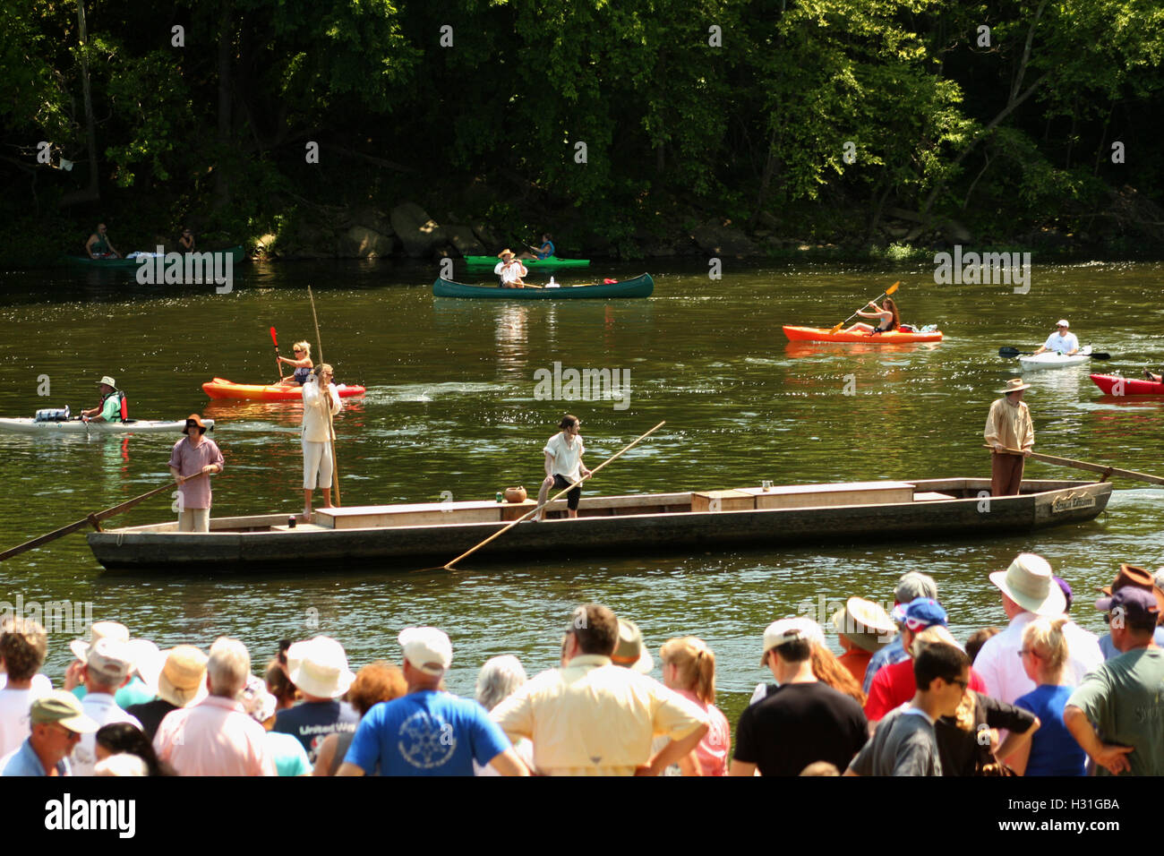 Replica of an 18th & early 19th century cargo boat, called a batteau ...