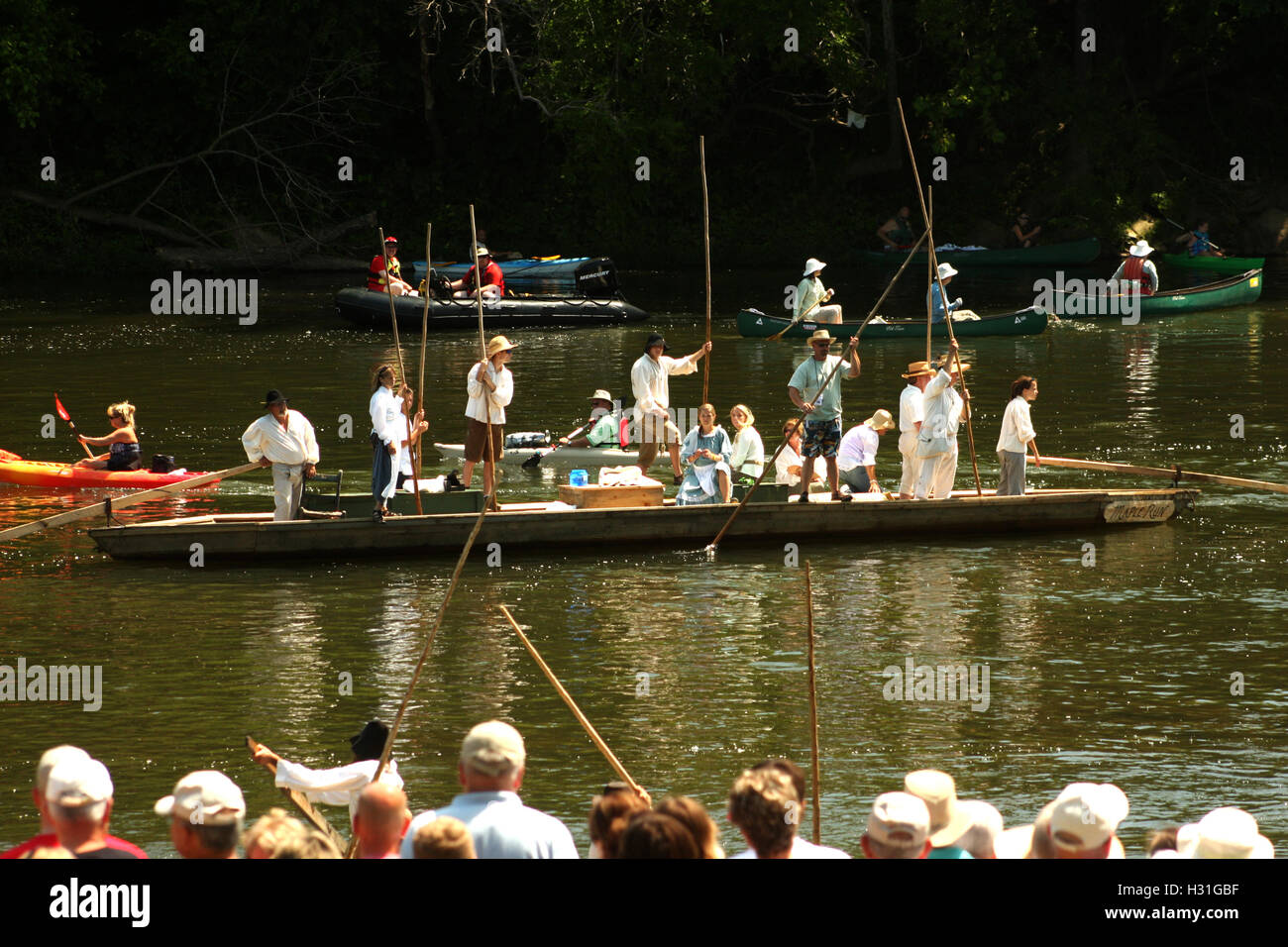 Replica of an 18th & early 19th century cargo boat, called a batteau ...