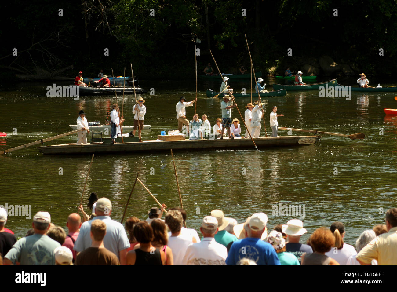 Replica of an 18th & early 19th century cargo boat, called a batteau ...