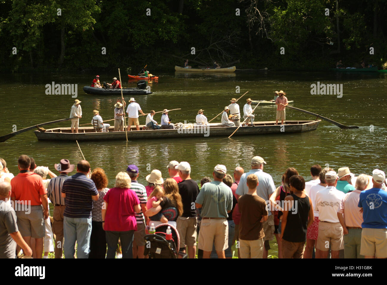 Replica of an 18th & early 19th century cargo boat, called a batteau ...