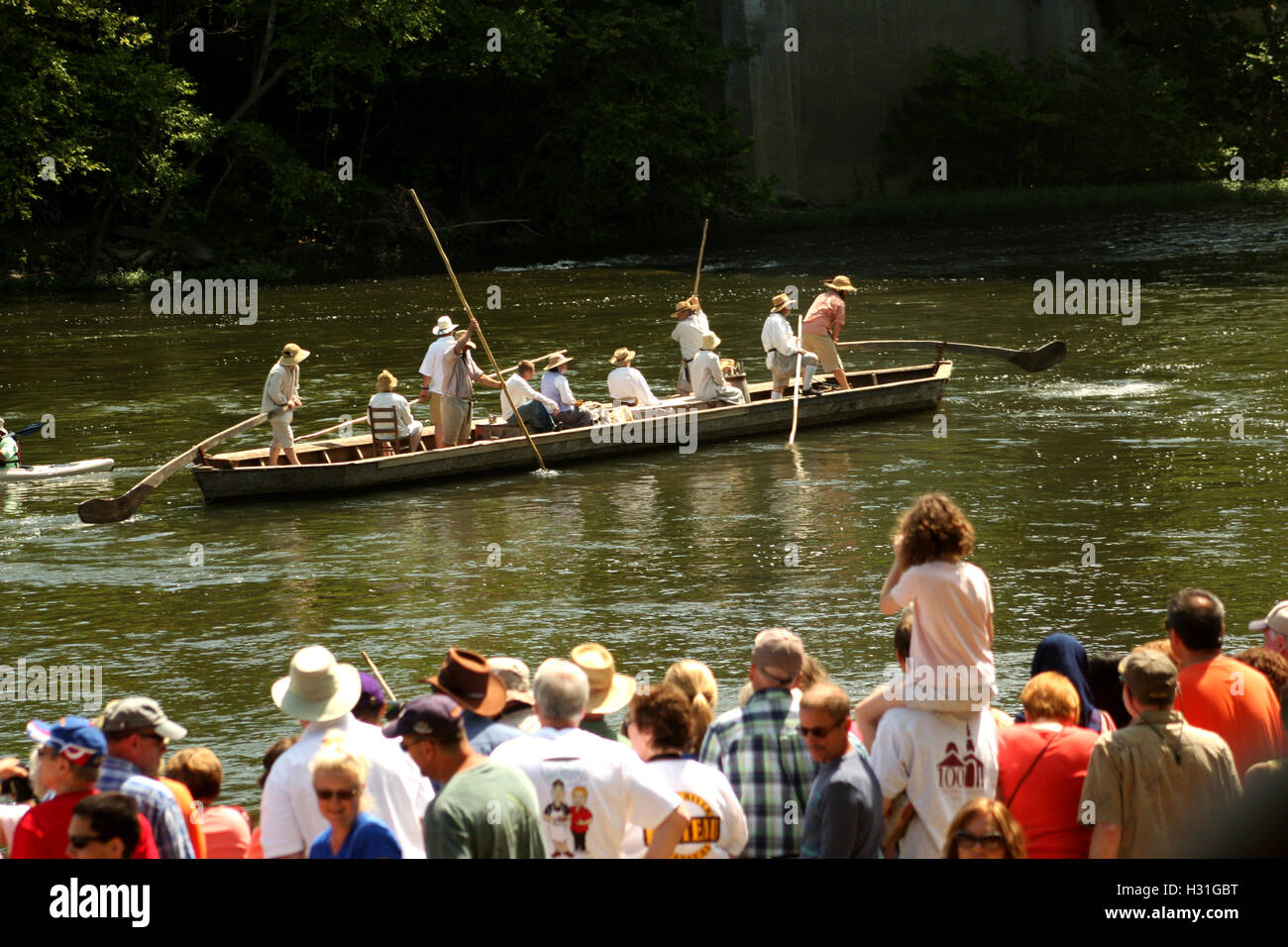 Replica of an 18th & early 19th century cargo boat, called a batteau ...