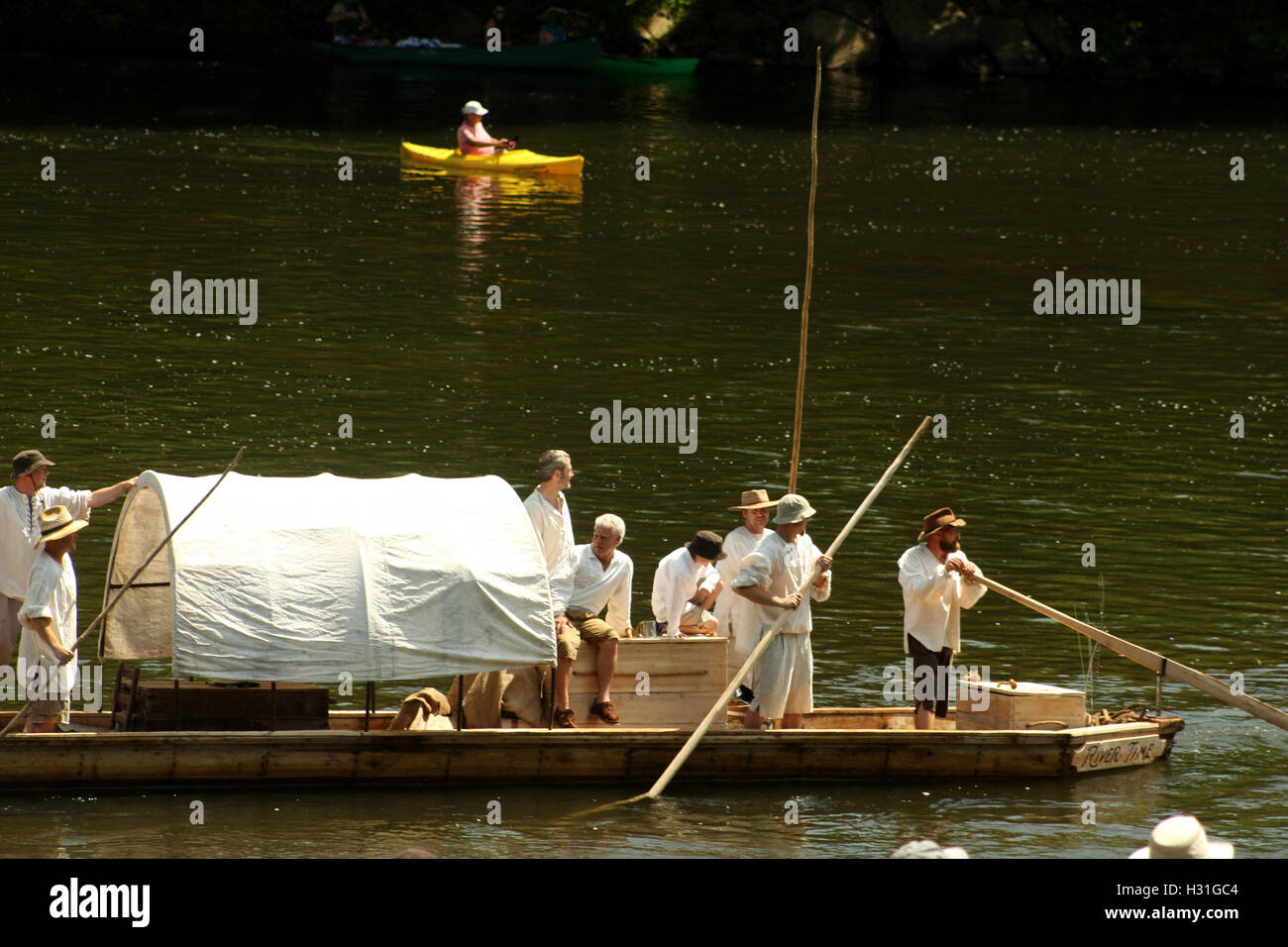 Replica of an 18th & early 19th century cargo boat, called a batteau ...