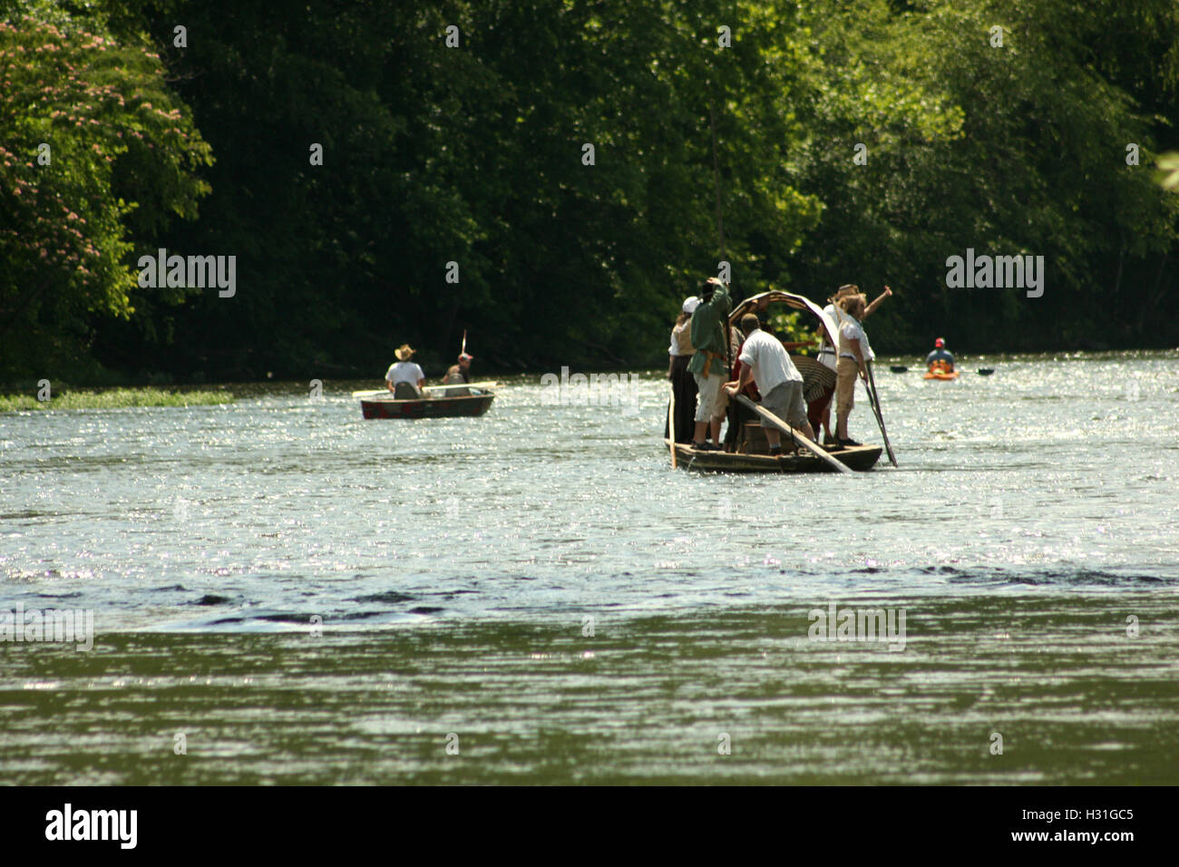 Replica of an 18th & early 19th century cargo boat, called a batteau ...