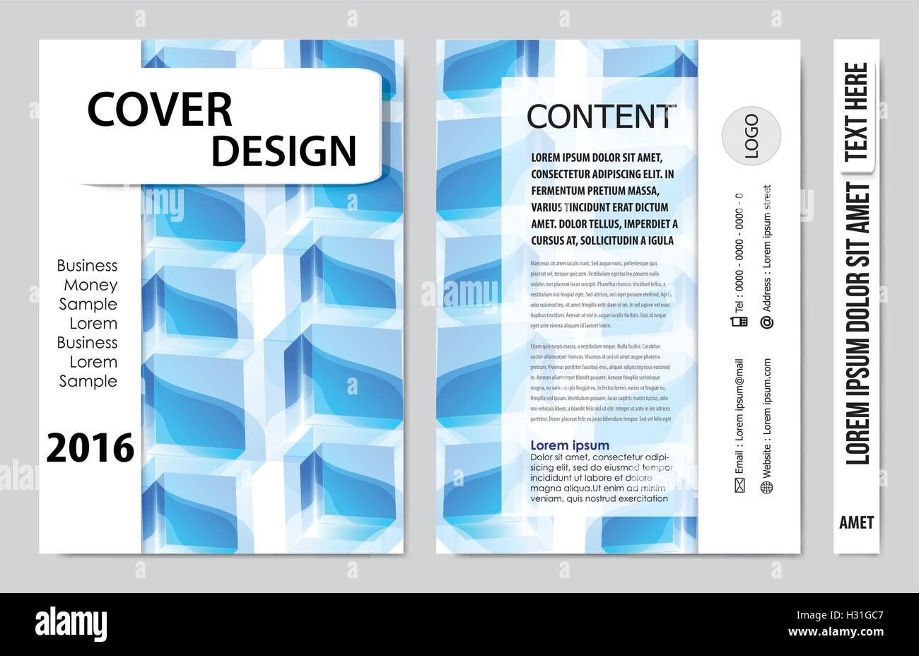 Cover book presentation report design template background Stock Vector ...