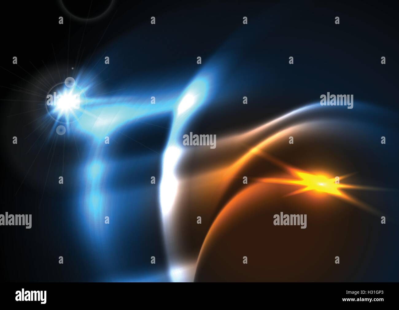 Glow flash abstract waves shiny template design. Vector background ...