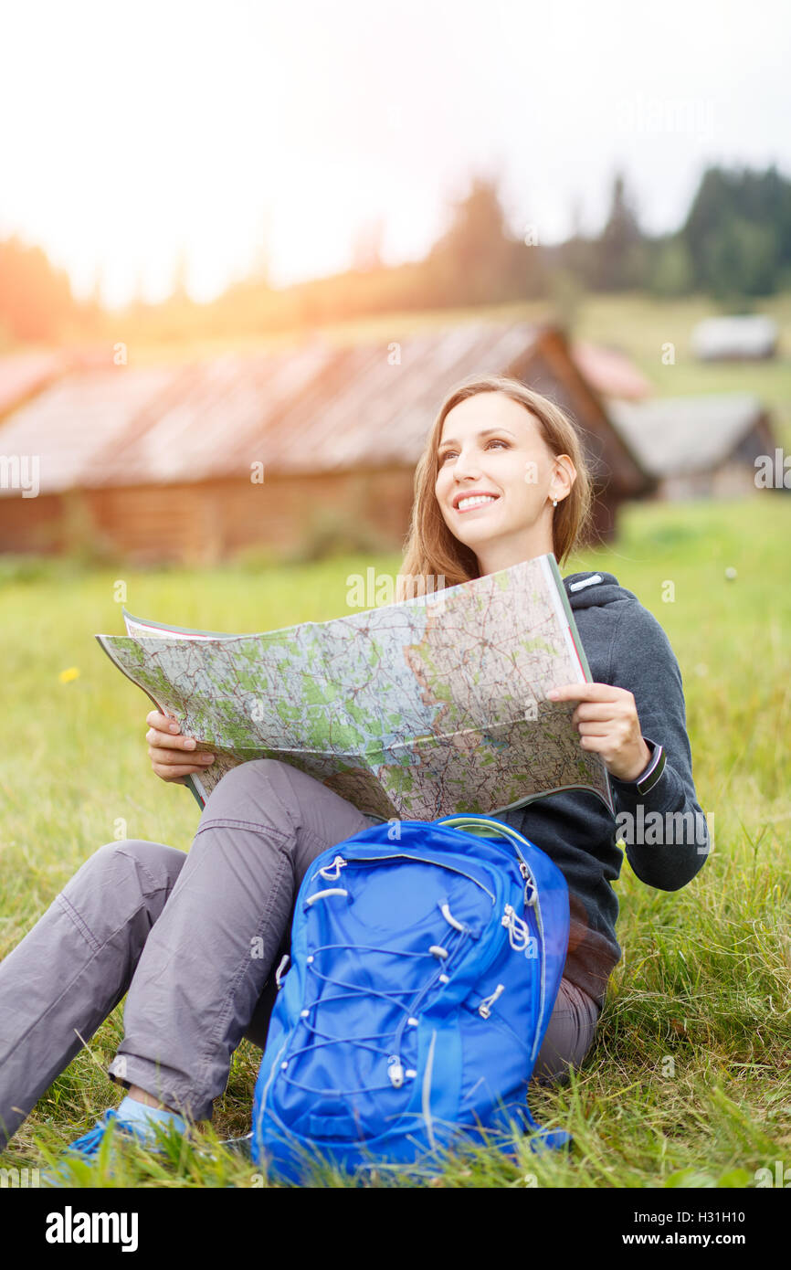 Map of hillside hi-res stock photography and images - Alamy