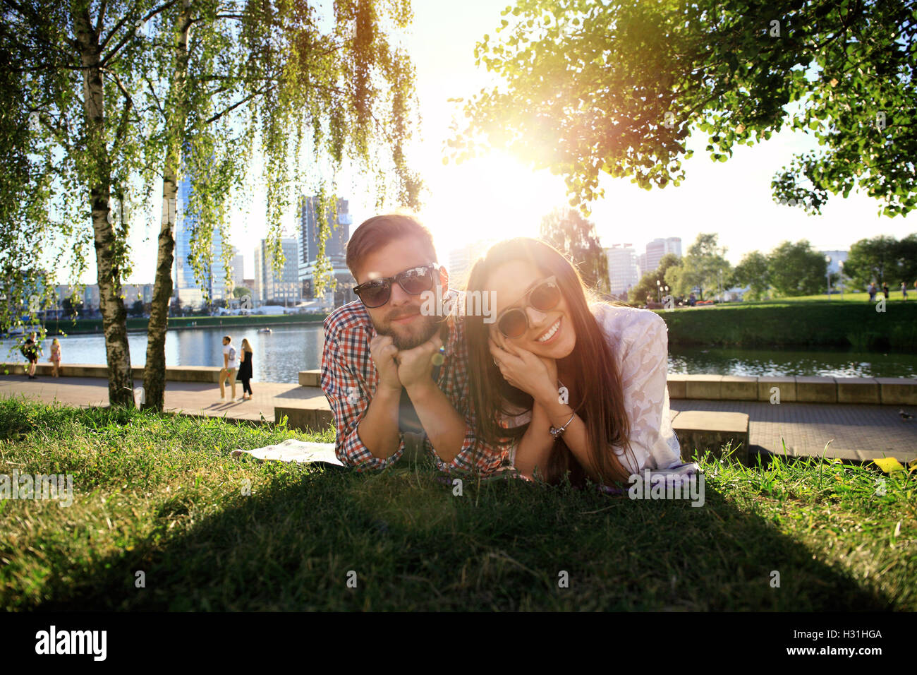 happy romantic couple in love Stock Photo - Alamy