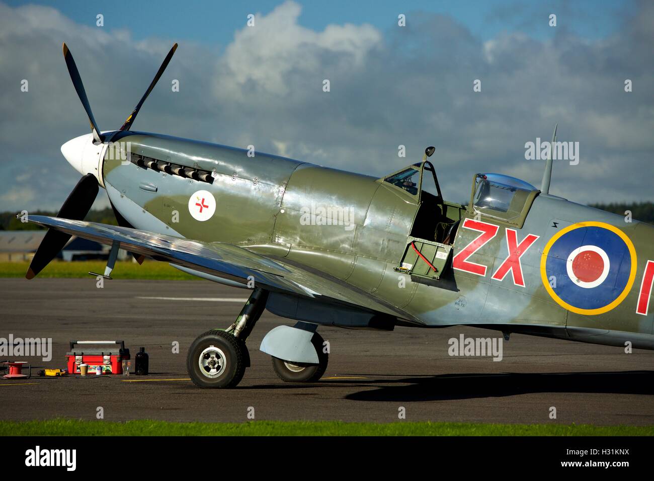 Spitfire dunkeswell airfield in devon hi-res stock photography and ...