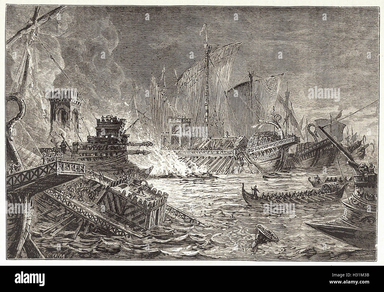The battle of actium hi-res stock photography and images - Alamy