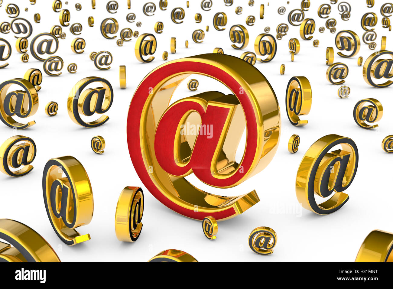Symbols in 3d email communication hi-res stock photography and images ...