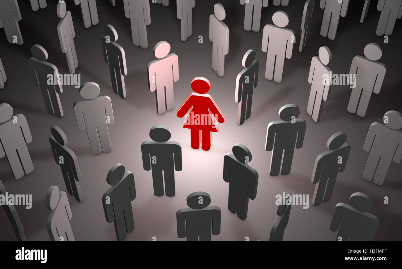 One individual out of large group hi-res stock photography and images ...