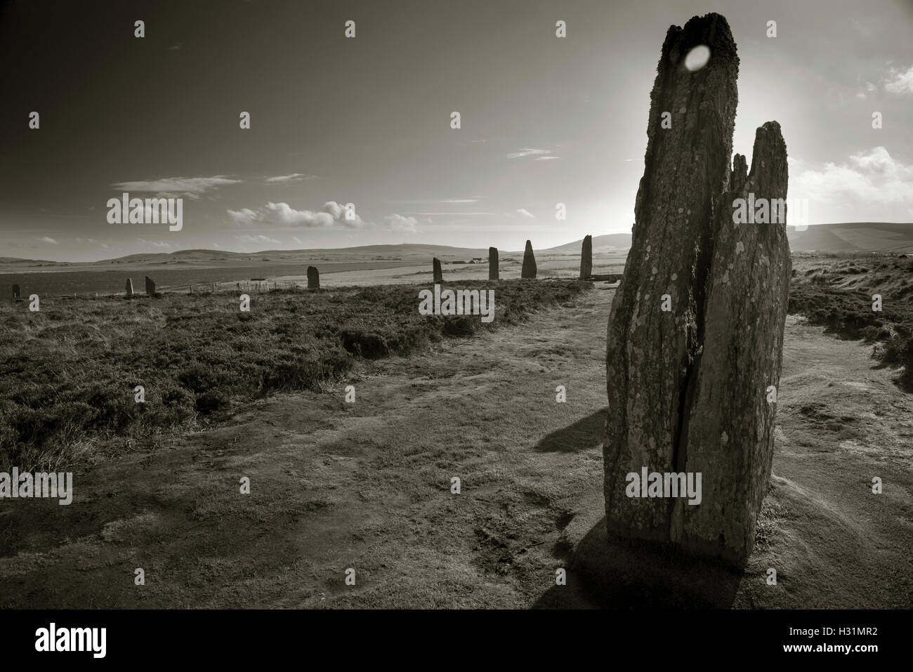 The Ring of Brodgar Neolithic stone circle and henge at Stenness ...