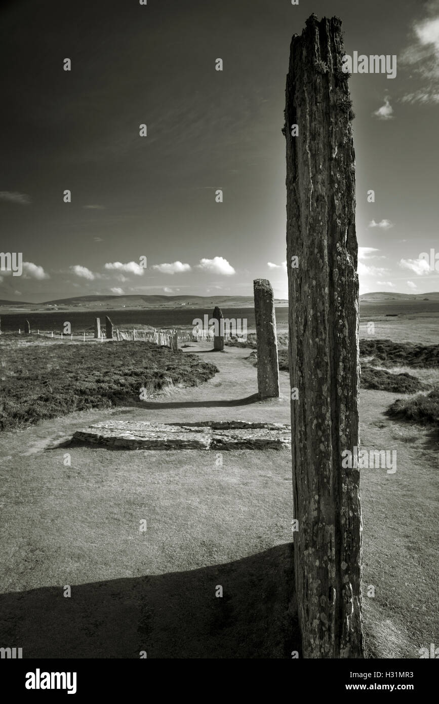 The Ring of Brodgar Neolithic stone circle and henge at Stenness ...