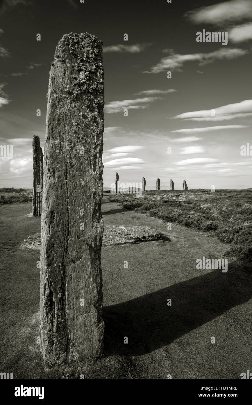 The Ring of Brodgar Neolithic stone circle and henge at Stenness ...