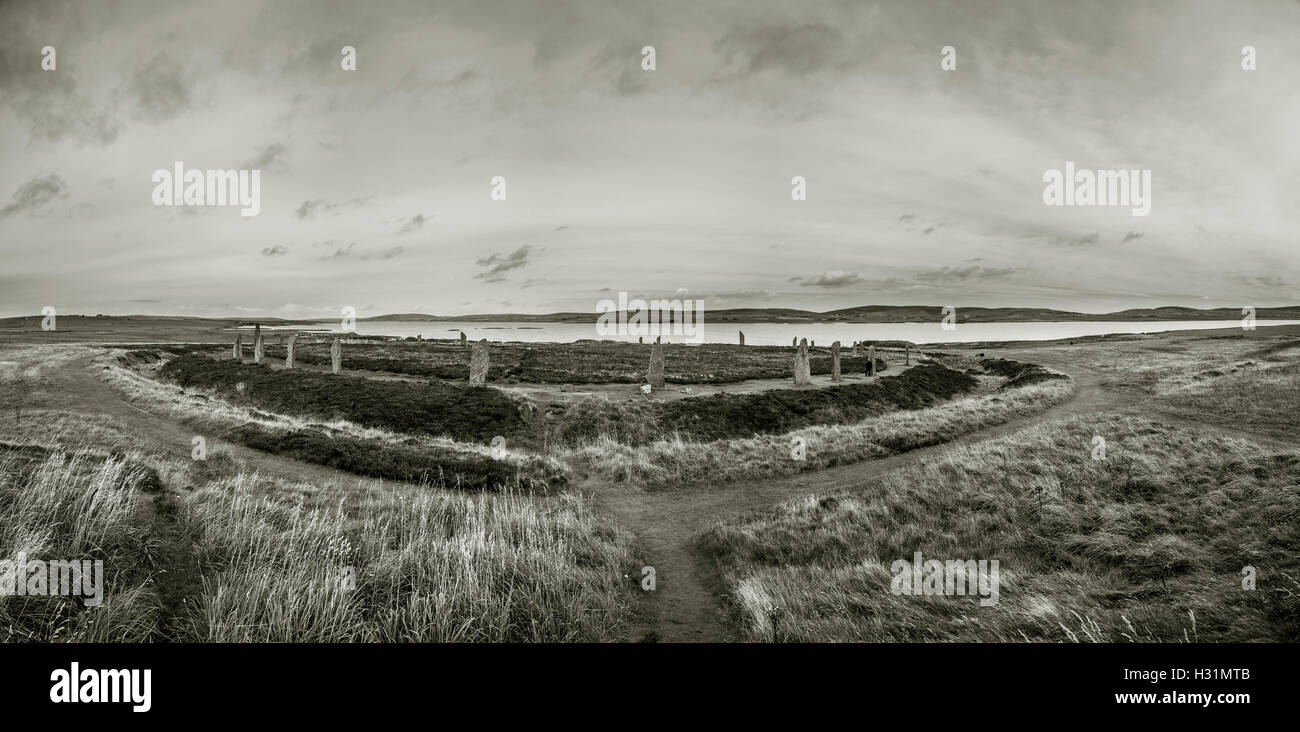 The Ring of Brodgar Neolithic stone circle and henge at Stenness ...