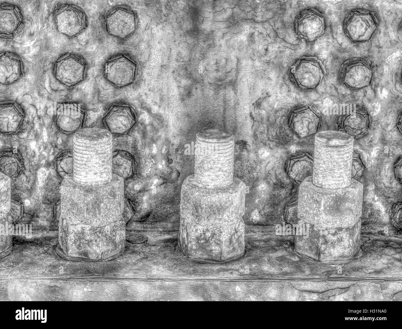 Bolt on the bridge Black and White Stock Photos & Images - Alamy
