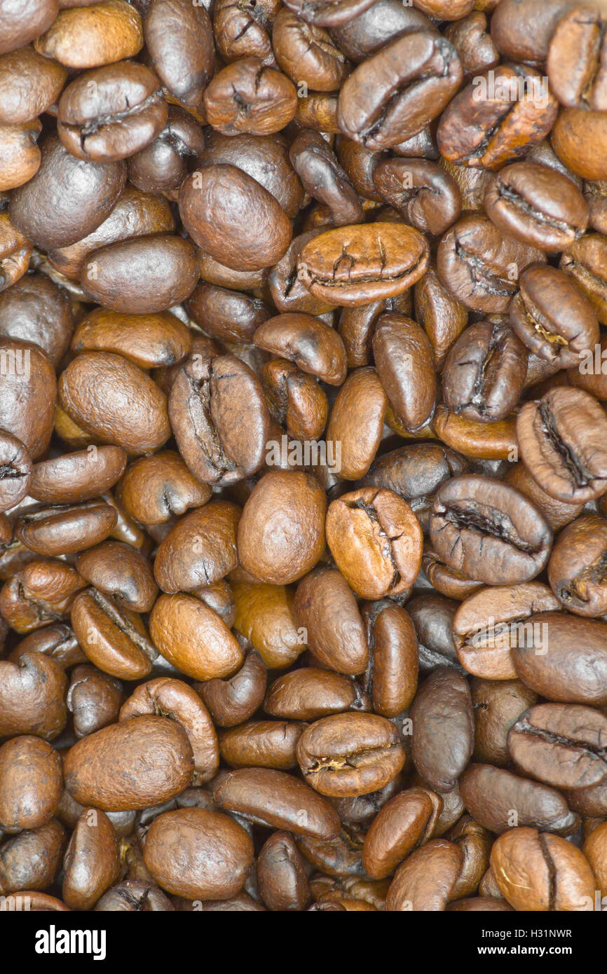 Details of Roasted coffe beans Stock Photo - Alamy