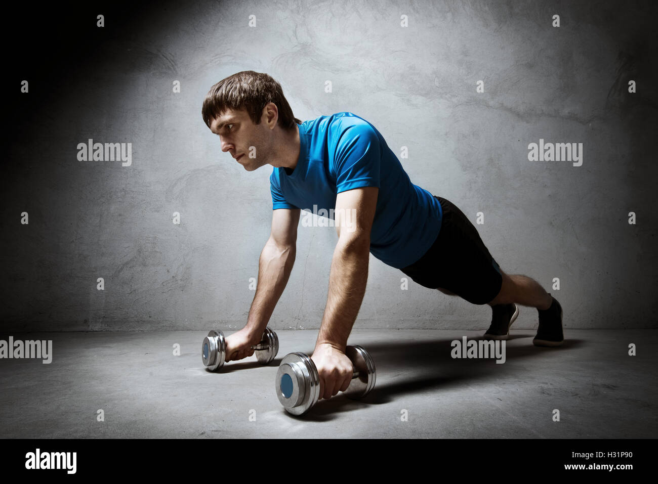 Wall press up exercise hi-res stock photography and images - Alamy