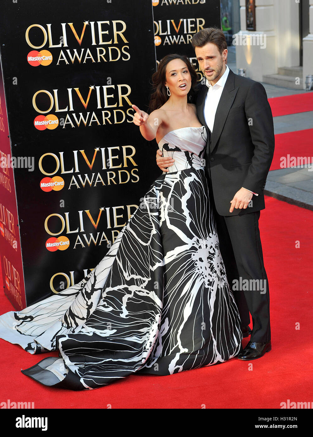 myleene klass and Michael Xavier at the Olivier Awards at The Royal ...