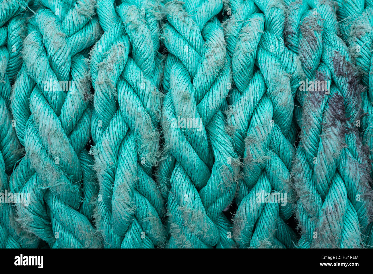 Old ship ropes sack as black and white color Stock Photo - Alamy