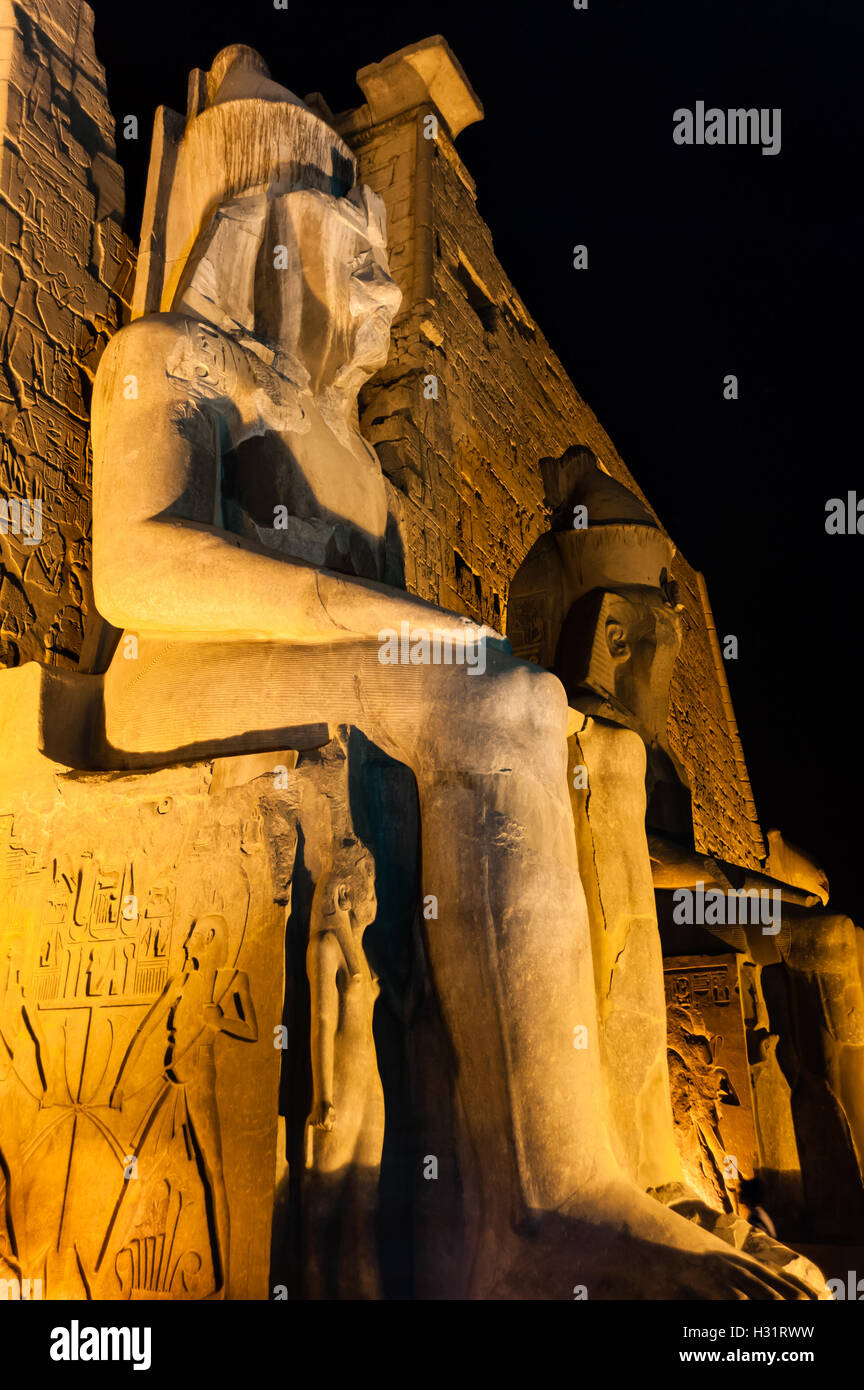 Egypt. Luxor Temple is a large temple complex founded in 1400 BC. Two ...
