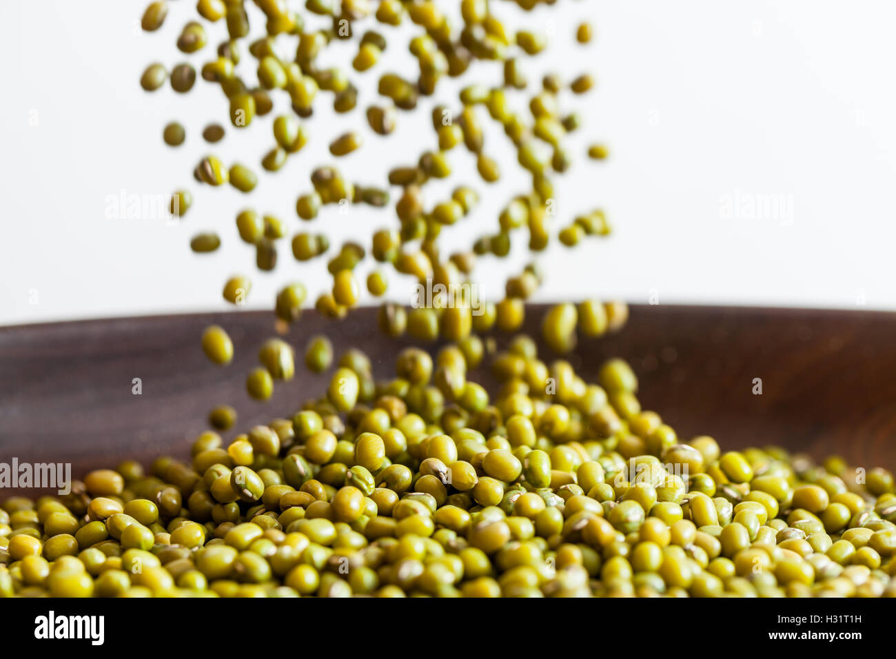 Dried Mung Beans Falling Stock Photo - Alamy