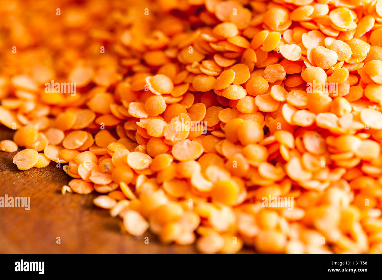Red Split Lentils Stock Photo - Alamy