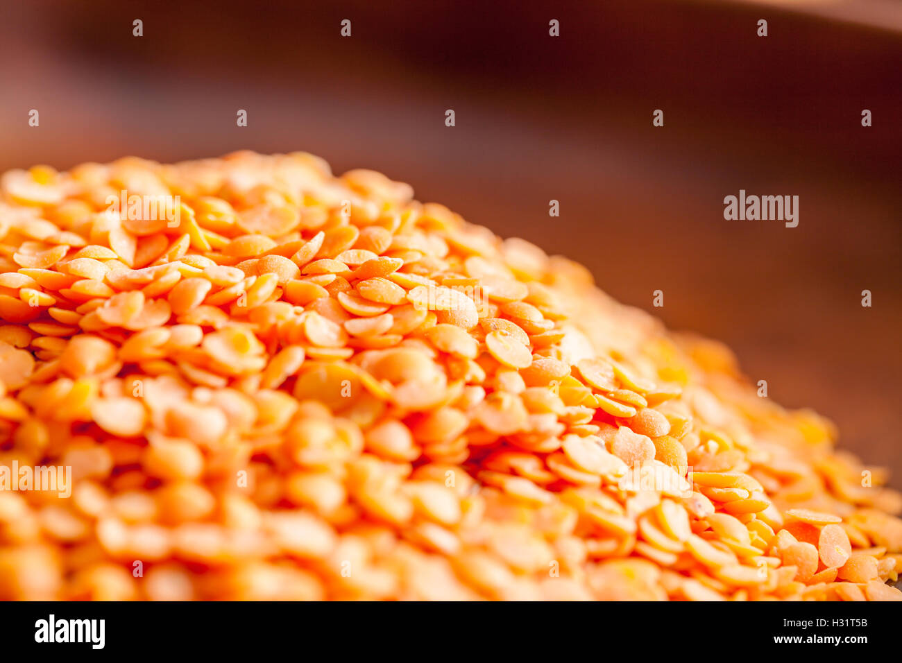 Red Split Lentils Stock Photo - Alamy