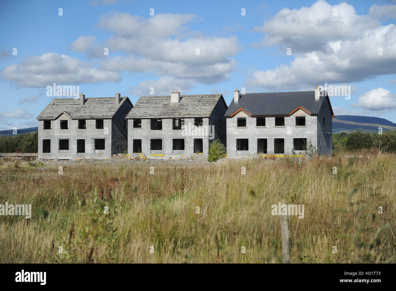 Unfinished development in Ireland caused by economic collapse Stock ...