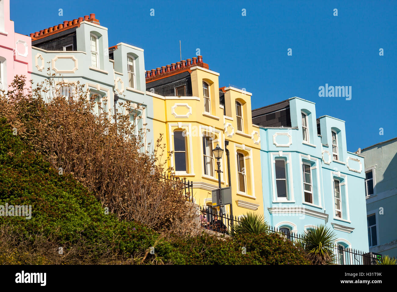 Tenby seafront houses Stock Photo - Alamy