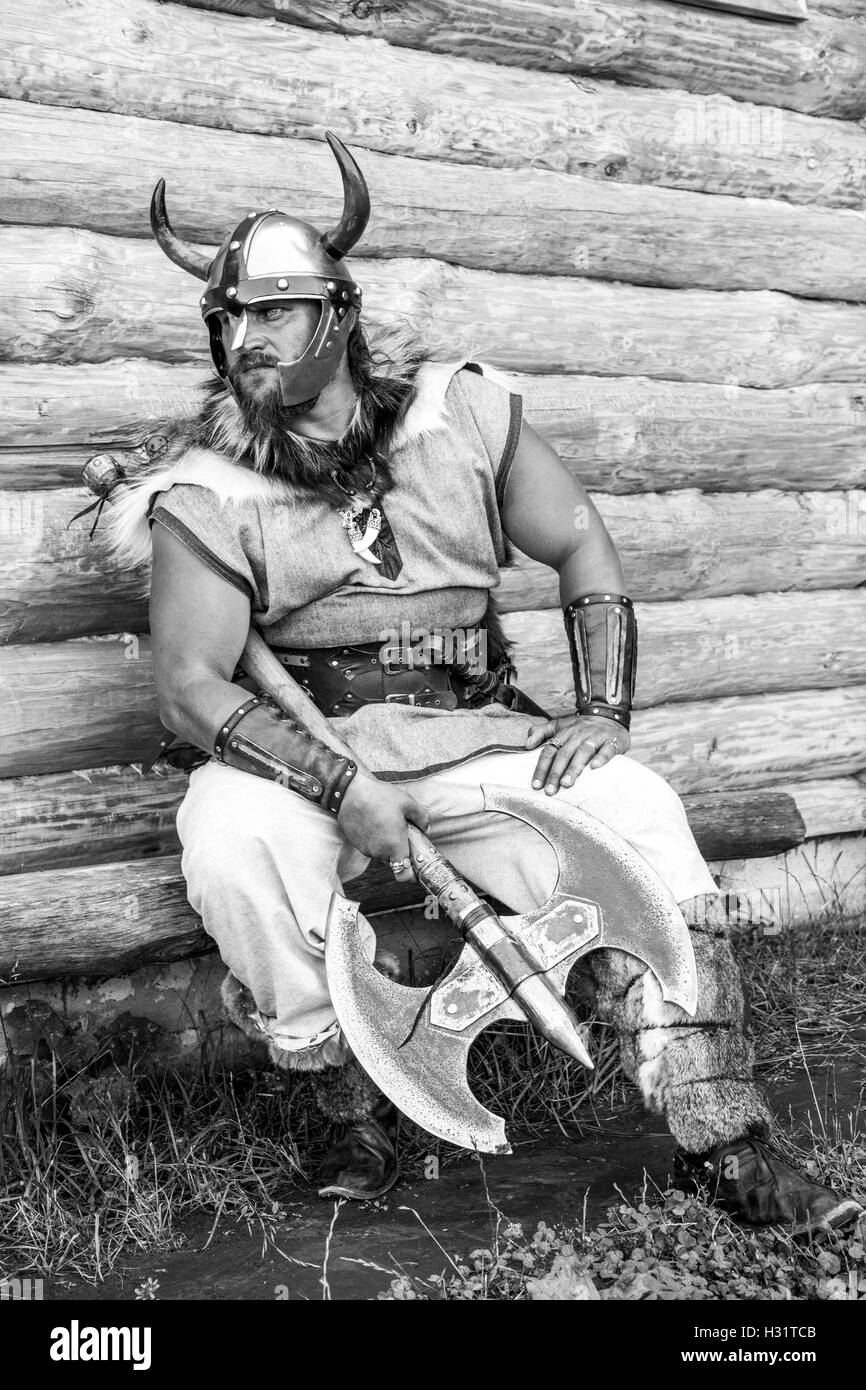 Face of viking hi-res stock photography and images - Alamy