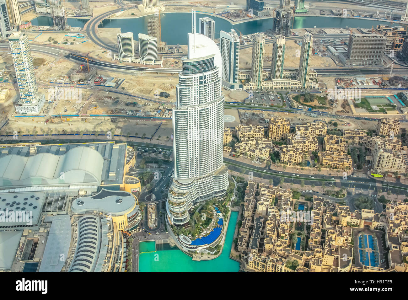 Aerial view address downtown dubai hi-res stock photography and images ...