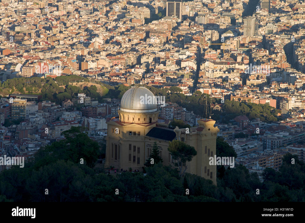 Fabra Observatory overlooking Barcelona Stock Photo - Alamy
