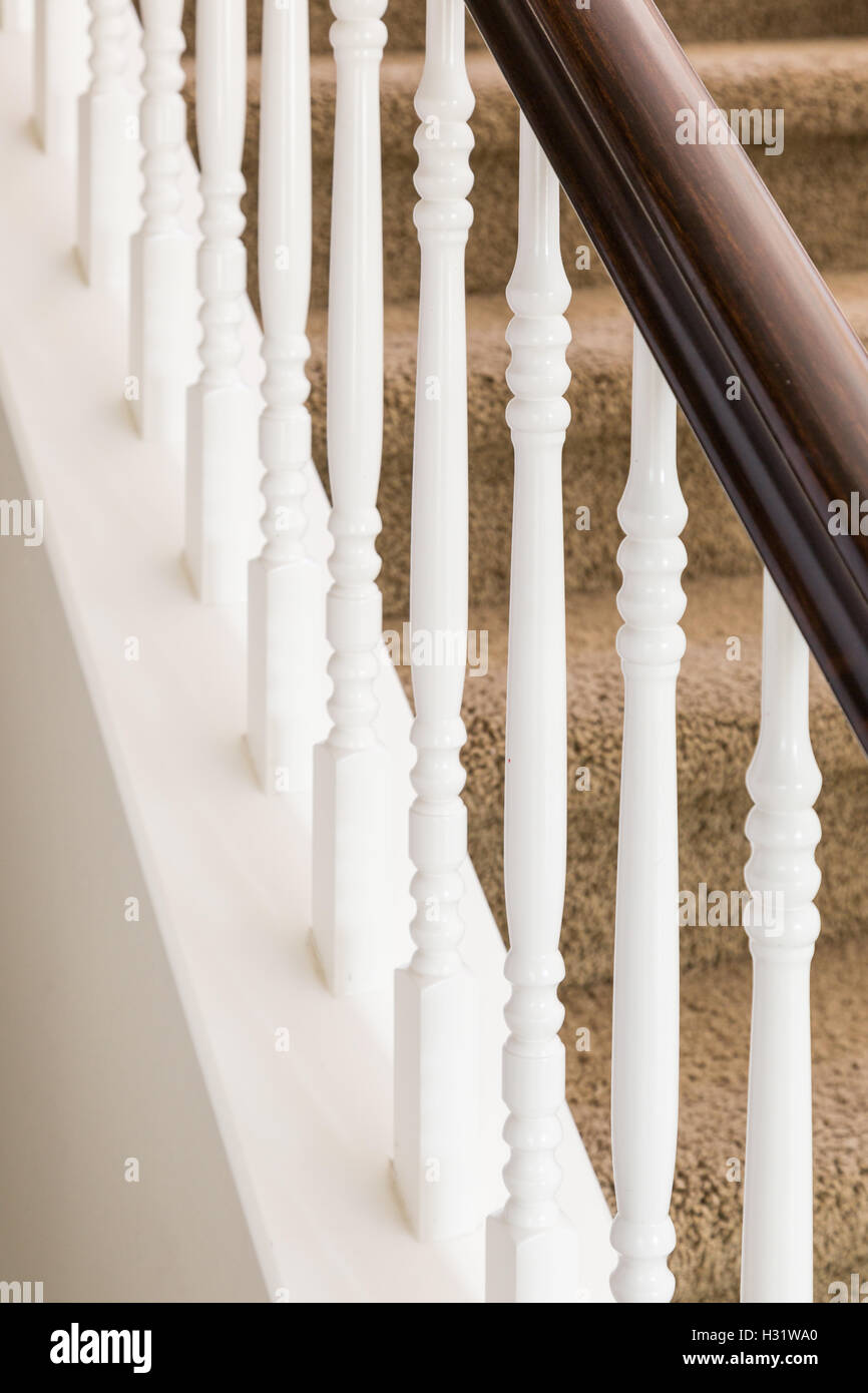 Stair railing hi-res stock photography and images - Alamy